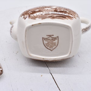 Vintage Teapot "tonquin" Brown by Alfred Meakin, Brown Transferware ...