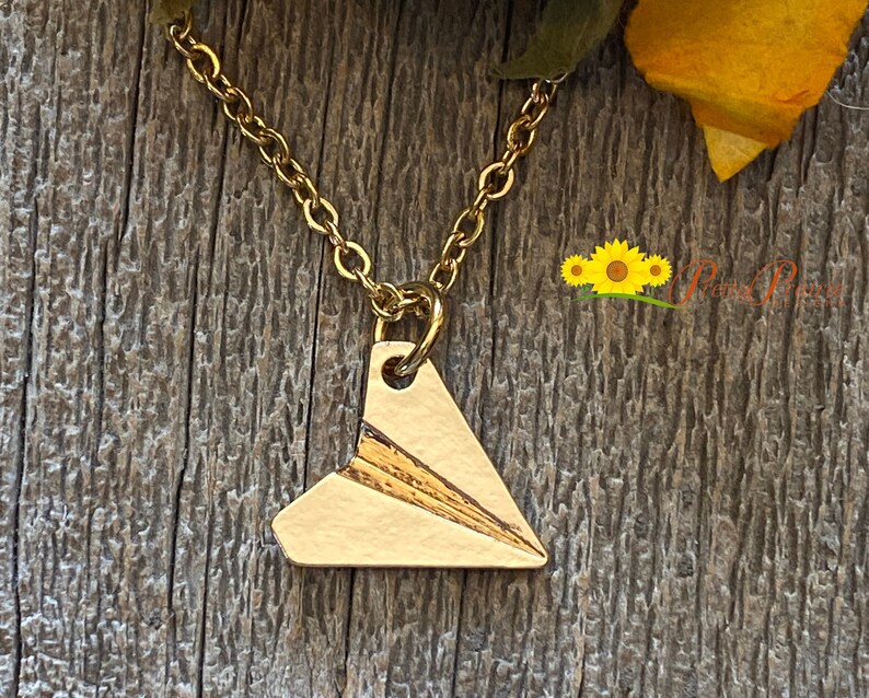 Paper Plane Necklace, Aviation Jewelry, Flight Attendant,pilot Gift ...