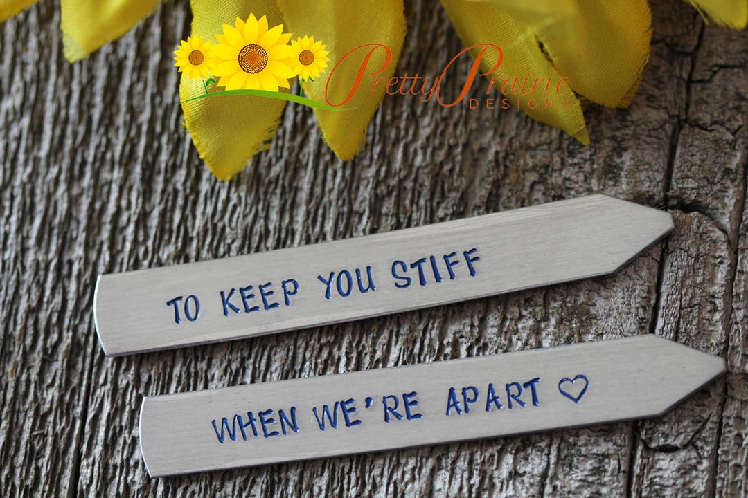 To Keep You Stiff Collar Stays, Funny Gift From Wife, Hand Stamped ...