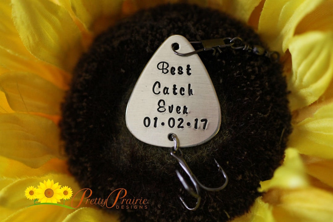 Best Catch Ever Lure, Custom Fishing Hook, Hand Stamped Fishing Lure ...