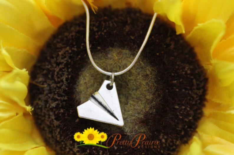 Paper Plane Necklace, Aviation Jewelry, Flight Attendant,pilot Gift ...