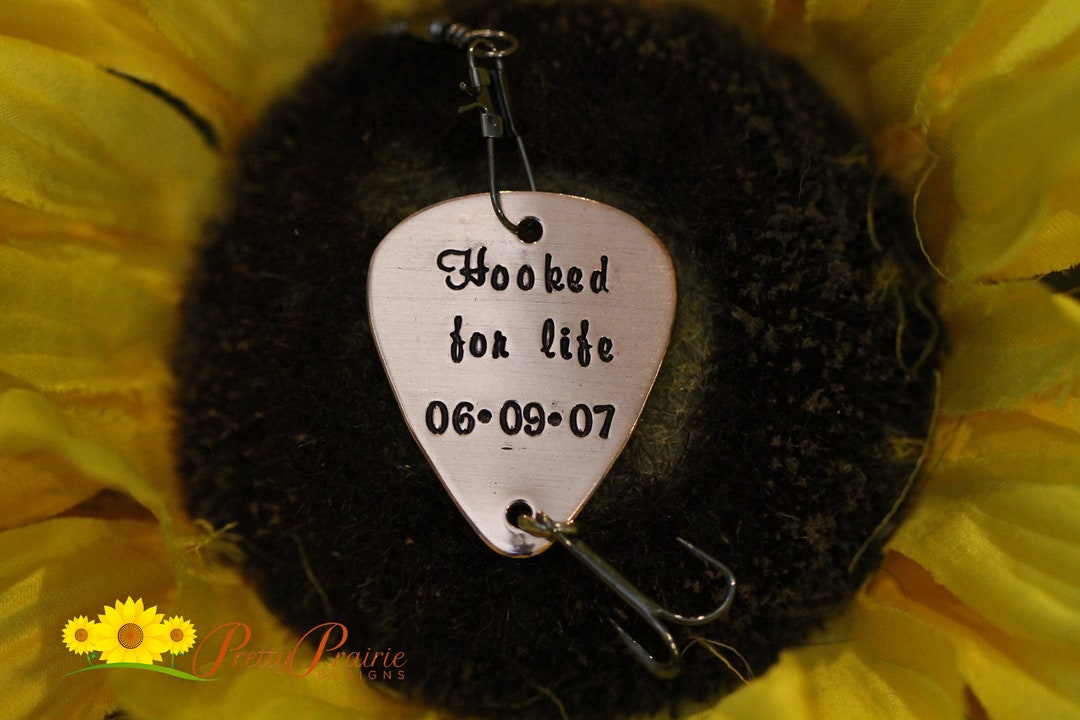 Hooked for Life Fishing Lure, Angler Gift, Engagement or Wedding Gift ...