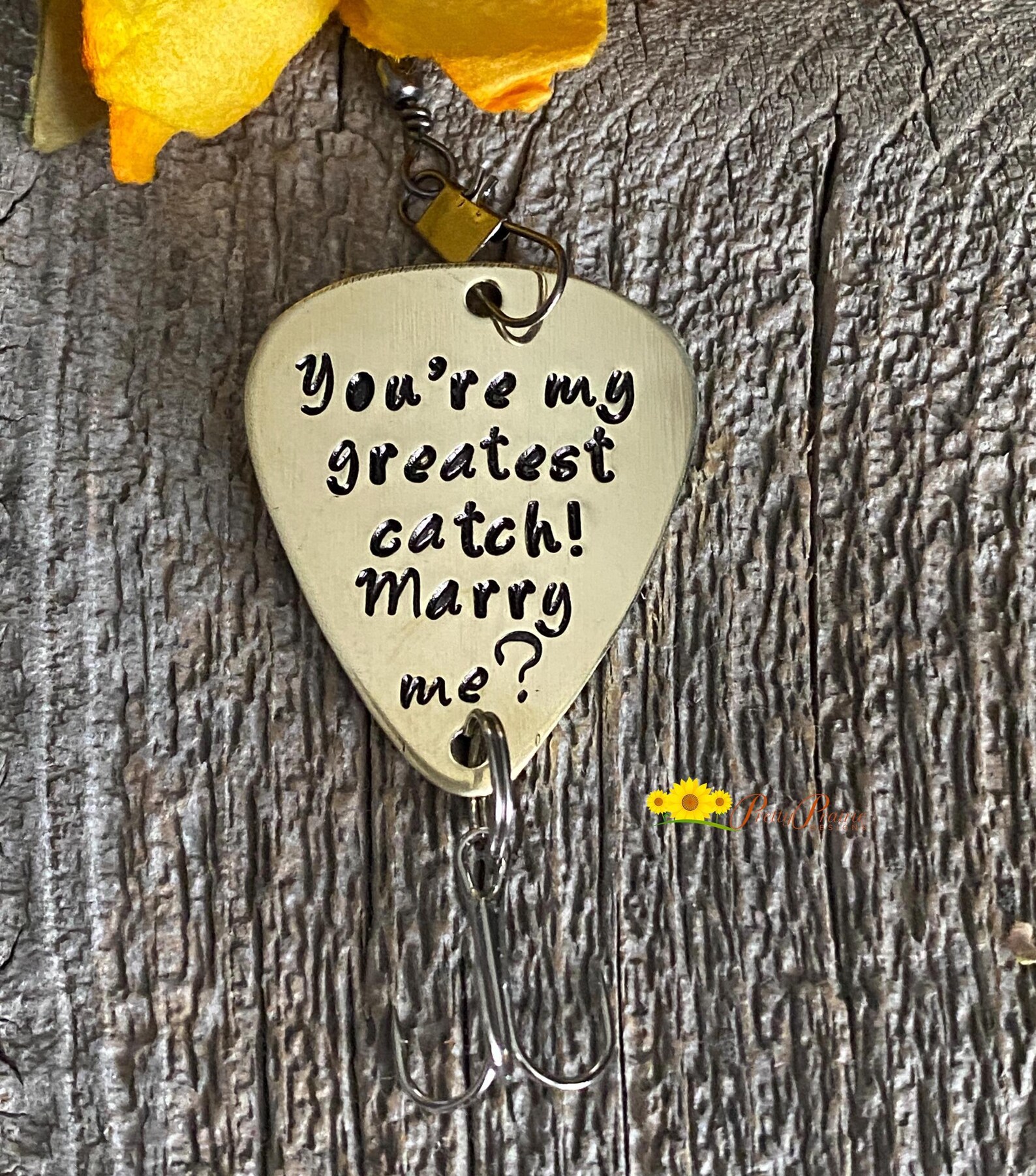 Greatest Catch Marry Me Lure, Proposal From Fisherman, Custom Fish Hook ...