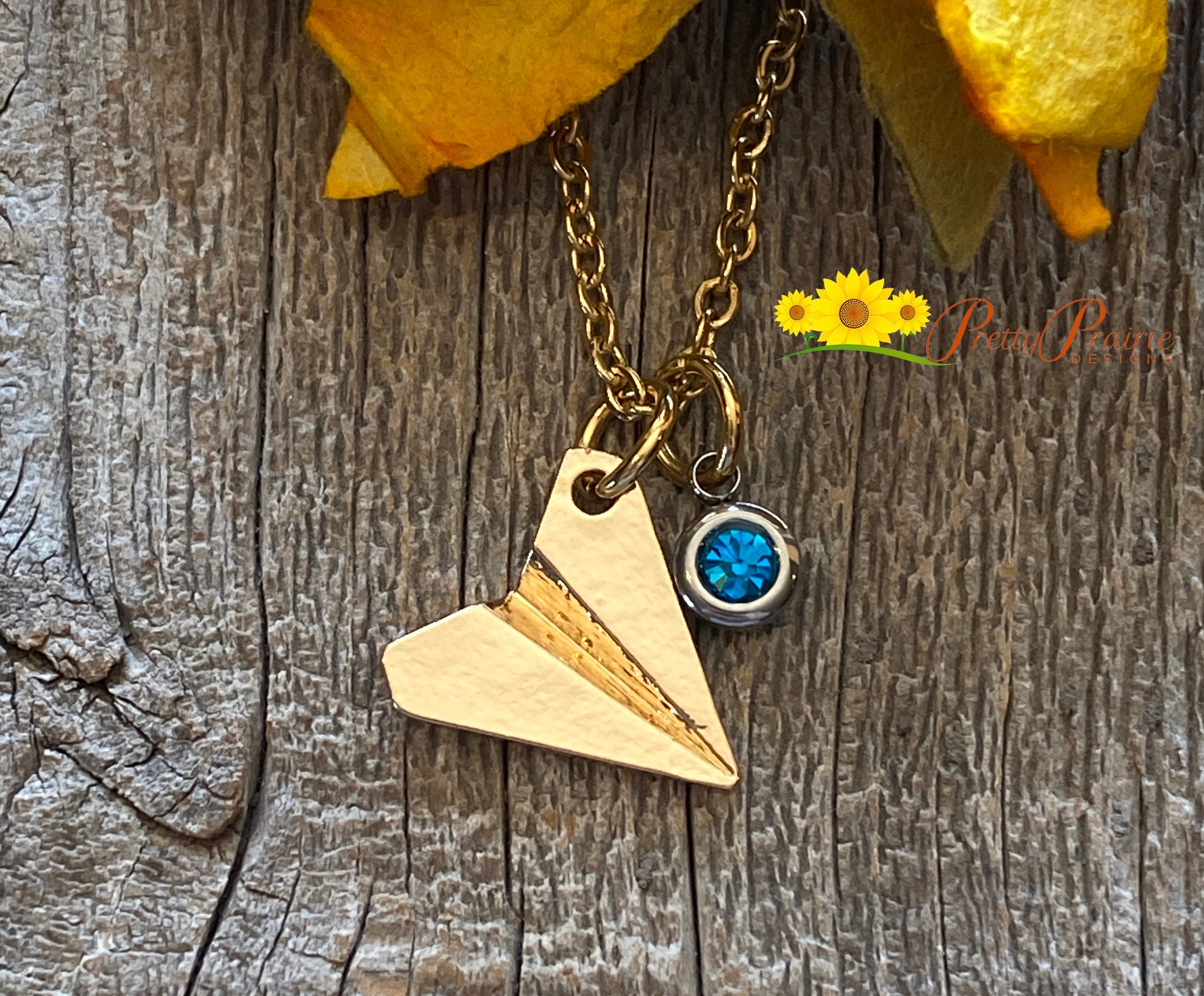 Paper Plane Necklace, Aviation Jewelry, Flight Attendant,pilot Gift ...