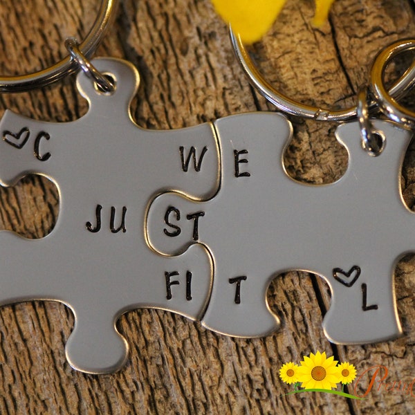 Puzzle Keychain - Etsy