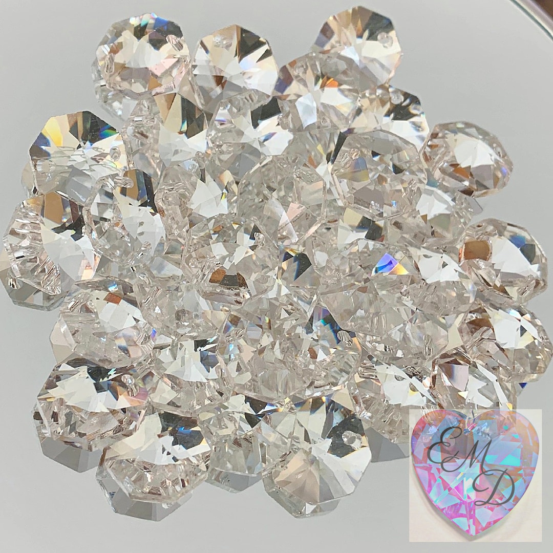 Asfour Crystal Octagons: 14mm #1080 Full-lead Crystals, Set of 62 - Etsy