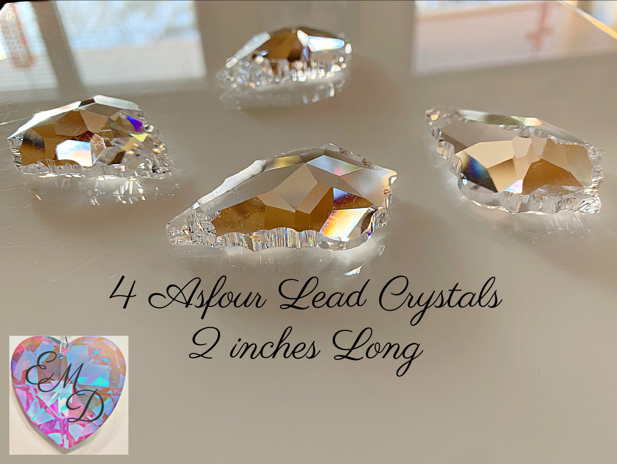 Asfour Crystal Pendalogue: French Cut Chandelier Crystals, 51mm, Set of ...
