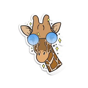 Groovy Giraffe Vinyl Sticker - Decal , Hippie , Hippy , Boho , Funny ...