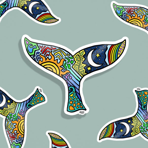 Whale Sticker - Etsy