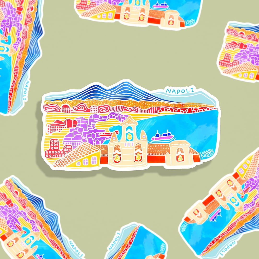 Napoli Sticker Italia Naples Italy Decal Landscape - Etsy