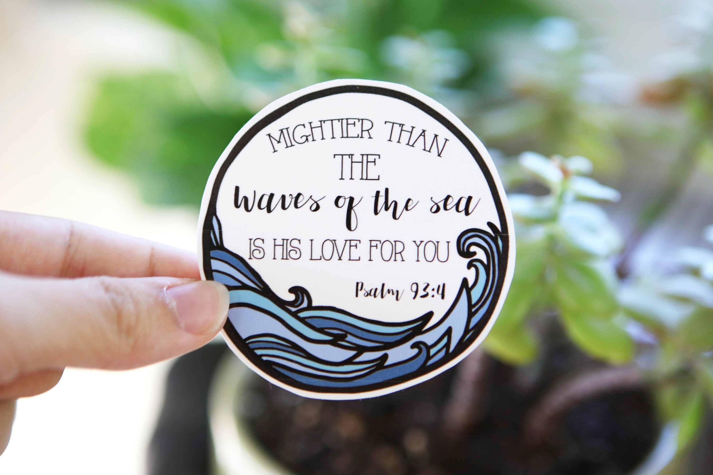 Ocean Bible Verse Sticker Vinyl Scripture Glossy - Etsy