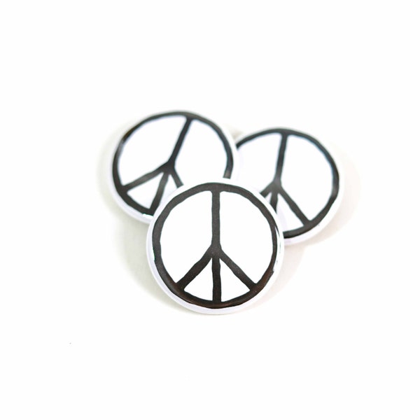 Peace Sign Button - Etsy
