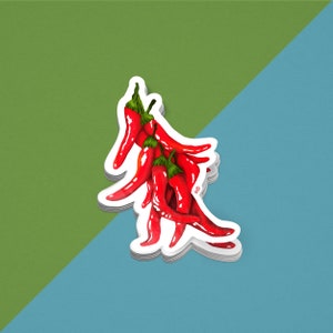 Italian Peppers | Sticker | Vinyl - Peperoncino - Italy - Spicy - Hot ...