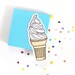 Vanilla Ice Cream Vinyl Sticker - Etsy