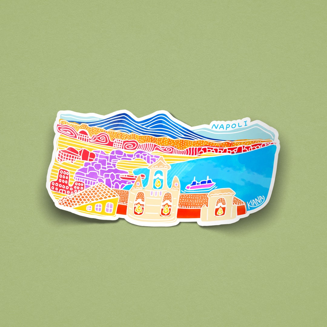 Napoli | Sticker | Italia - Naples Italy - Decal - Landscape - Vinyl ...