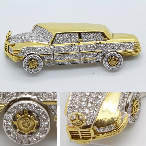vintage 18k mercedes benz - Gem
