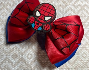 Spider-man Faux Leather 4 Bow - Etsy