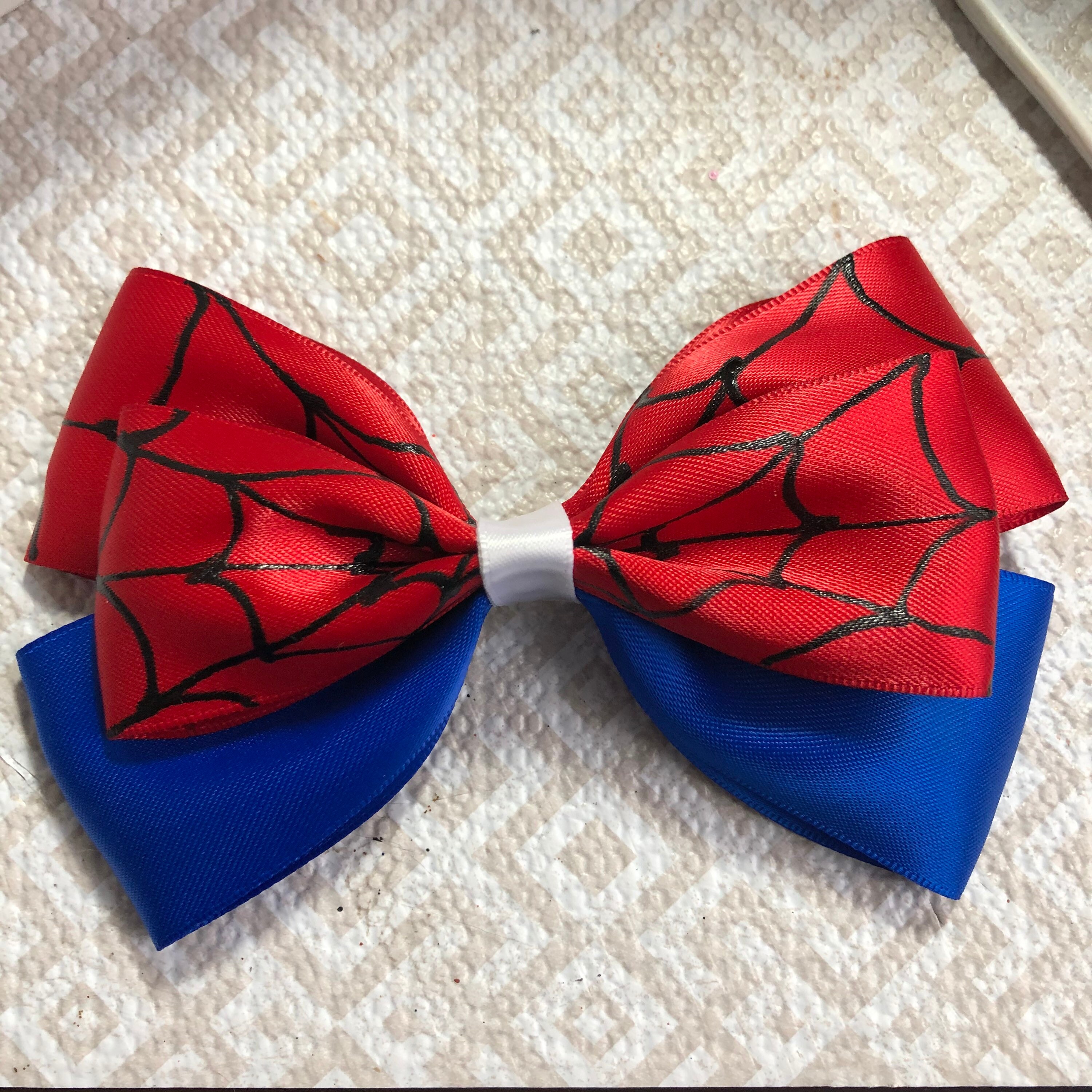 Spider Man Themed Bow - Etsy