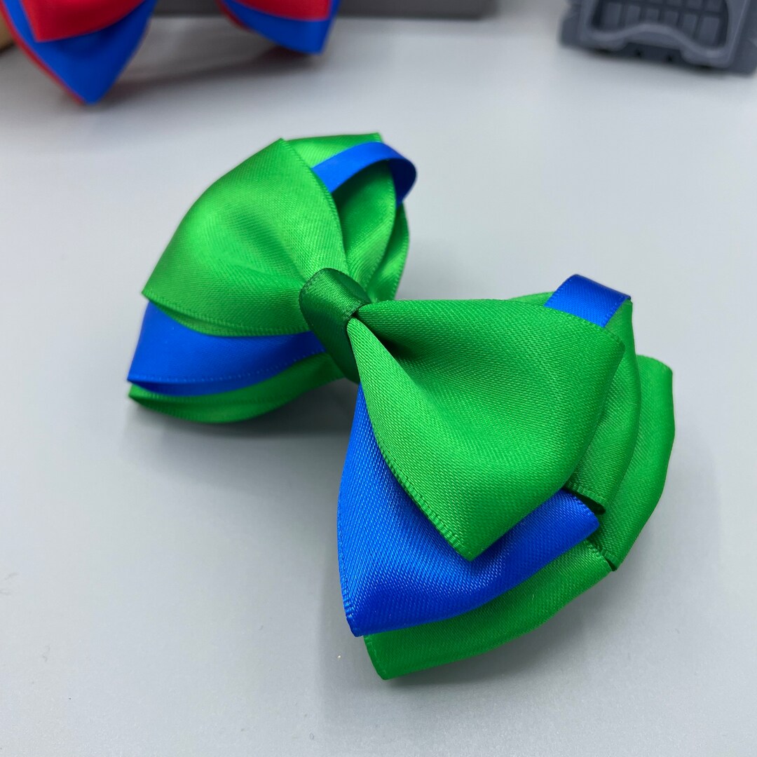 Luigi Mario Themed Bow | Super Mario - Etsy
