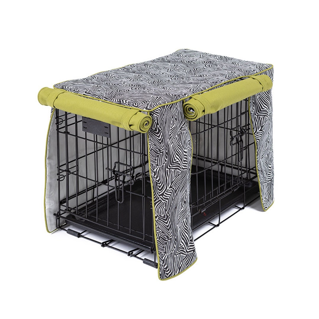 Safari With Leaf Dog Crate Cover - Designer - Etsy