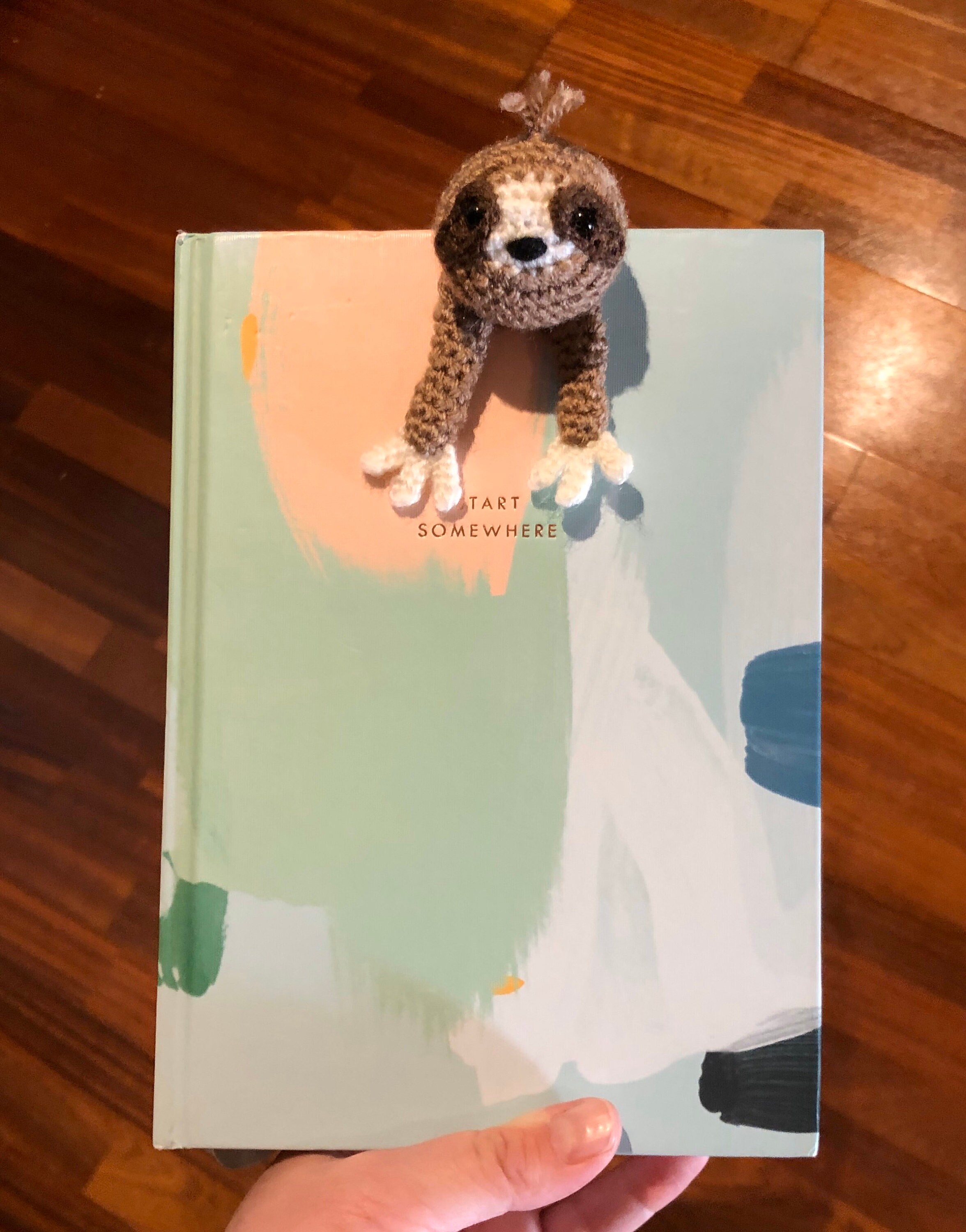 Crochet Pattern (english): Amigurumi Sloth Book Buddy Bookmark by ...