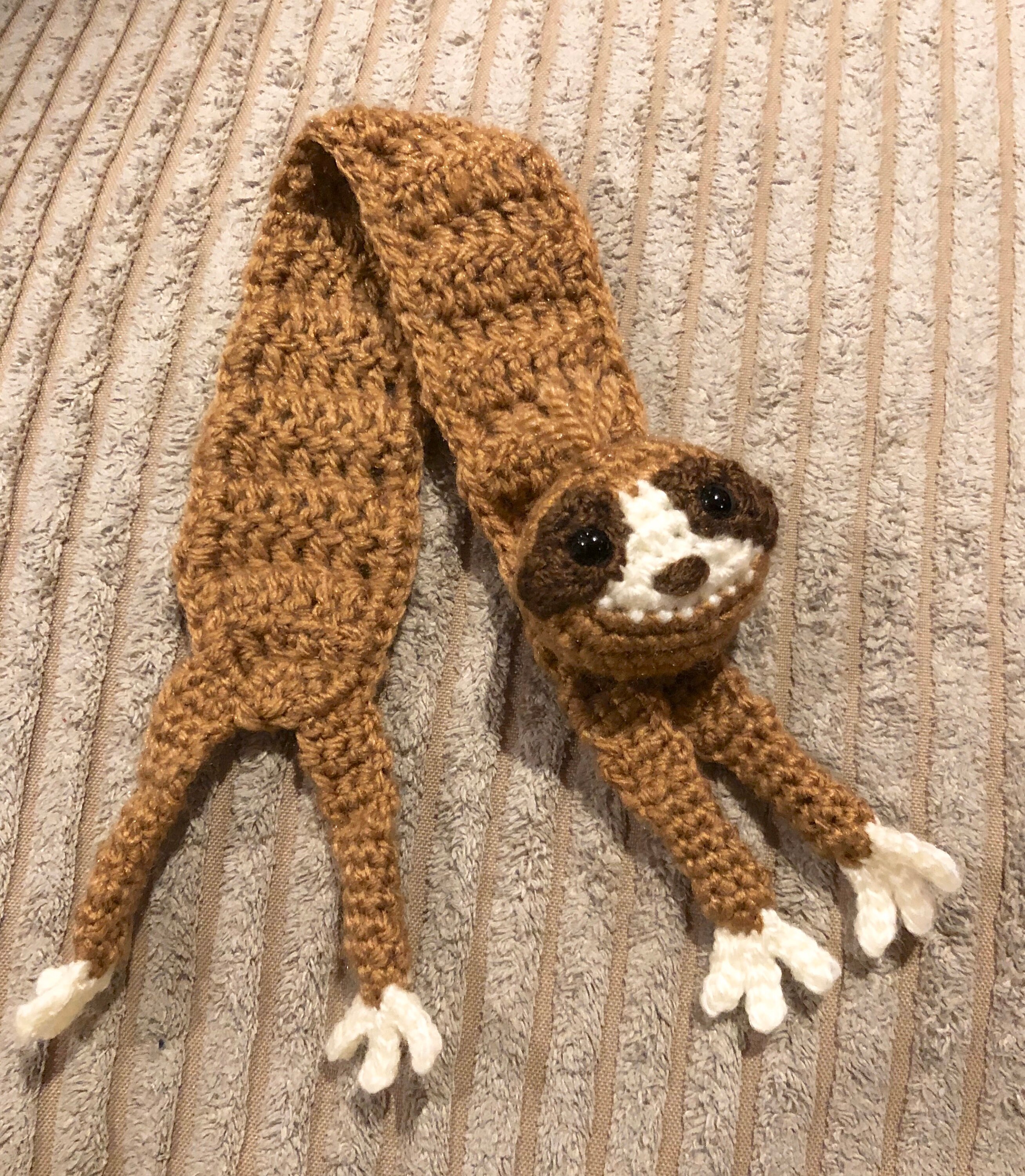 Crochet Pattern (english): Amigurumi Sloth Book Buddy Bookmark by ...