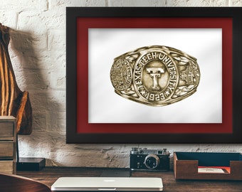 Texas Tech Ring - Etsy