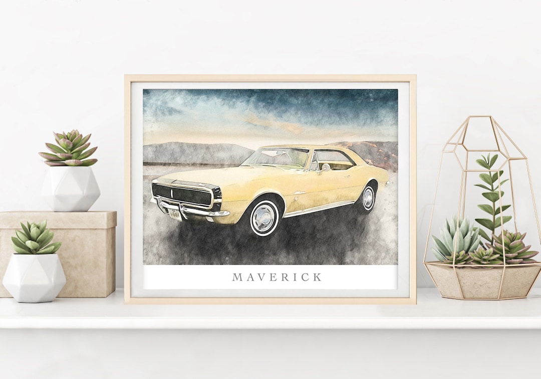 Custom Car Portrait Print: Personalized Automotive Art - Etsy