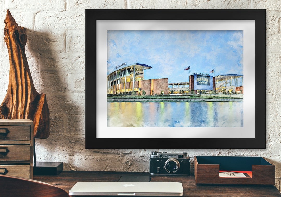 Mclane Baylor Football Stadium Print, Baylor Bears Football Artwork ...