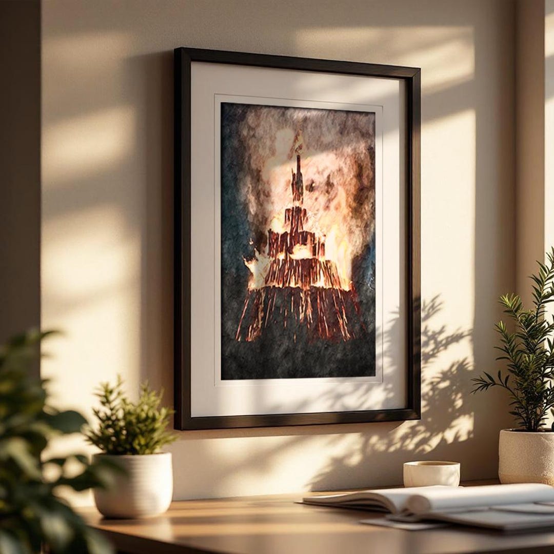 Aggie Bonfire Print: Texas A&M Artwork - Etsy
