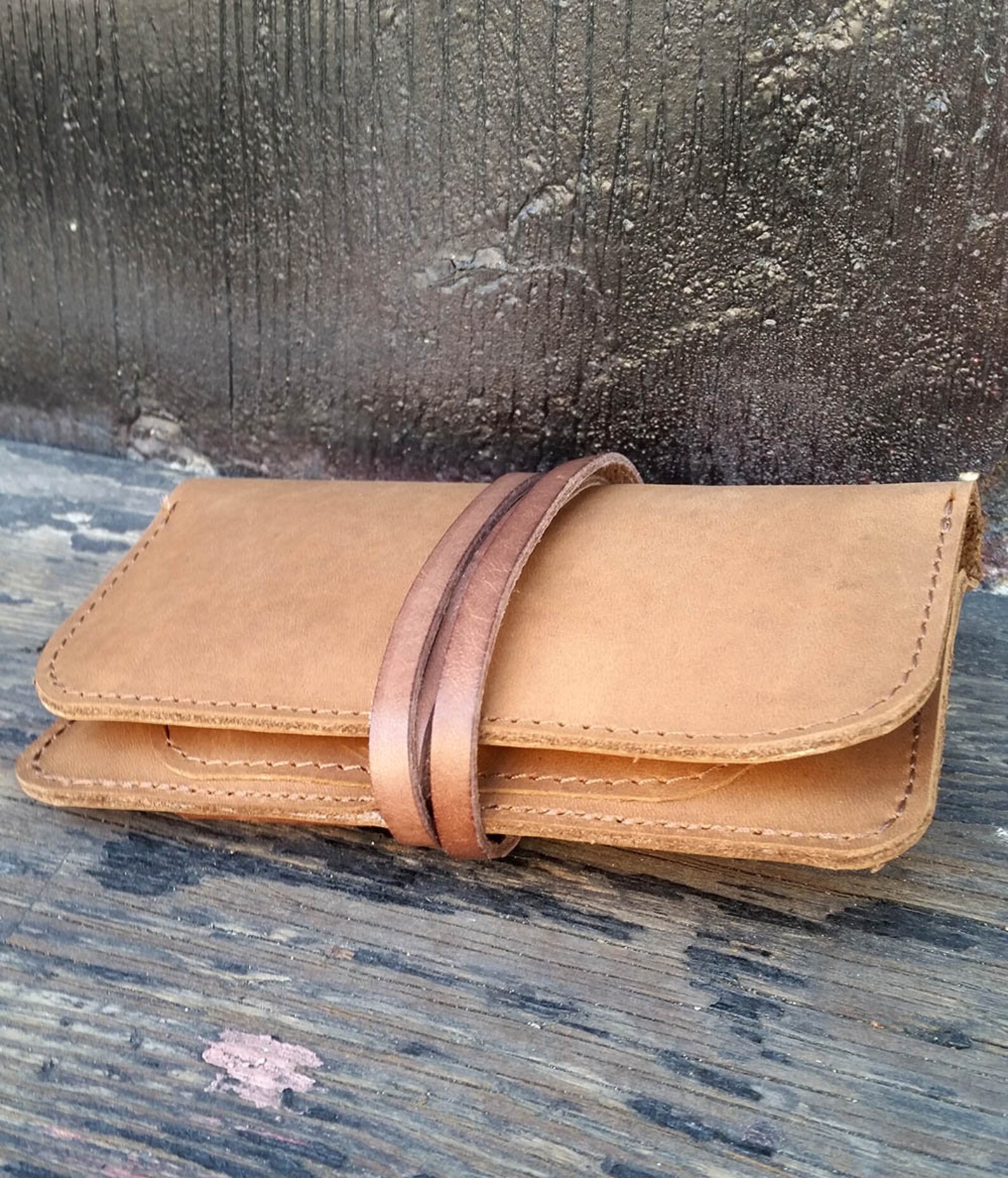 Leather Tobacco pouch leather wallets Handcrafted leather | Etsy