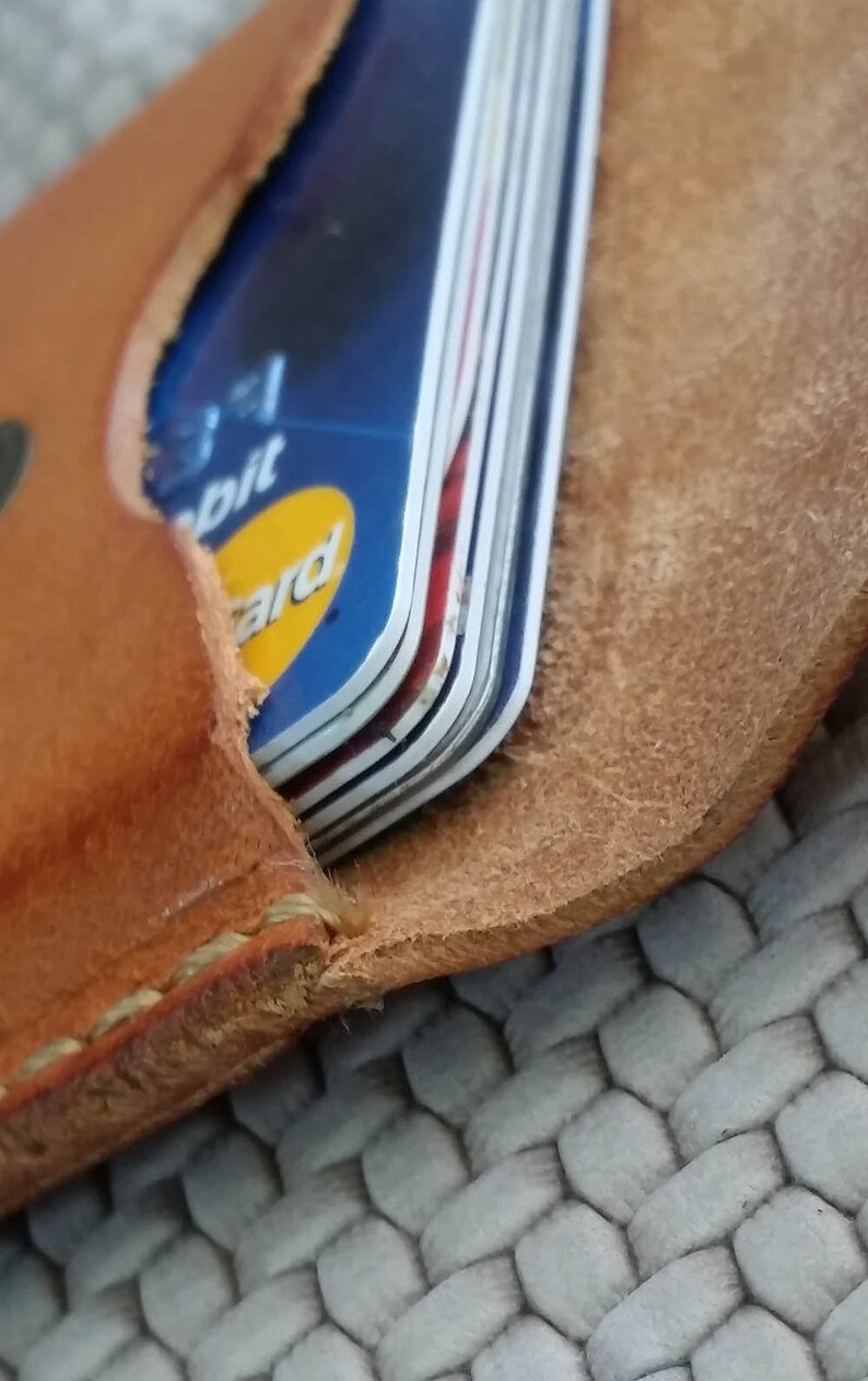 Leather Card Wallet Leather Credit Card Case Leather Business | Etsy