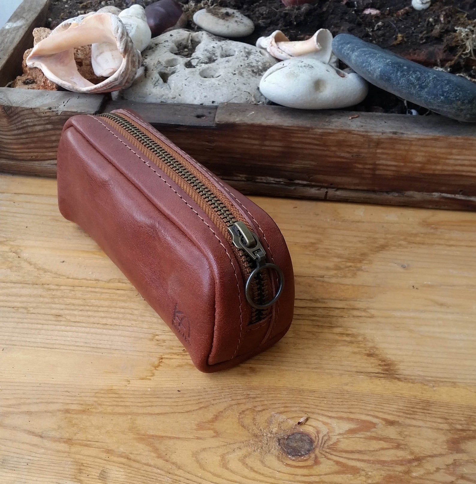 Leather case leather tools case Distressed Leather leather | Etsy