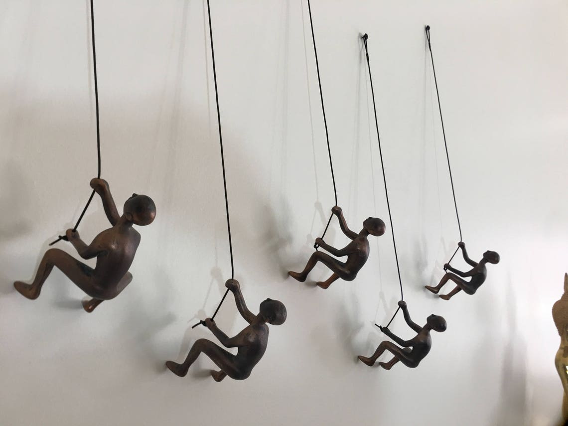 10 Piece Climbing Sculpture Wall Art Gift for Home Decor | Etsy