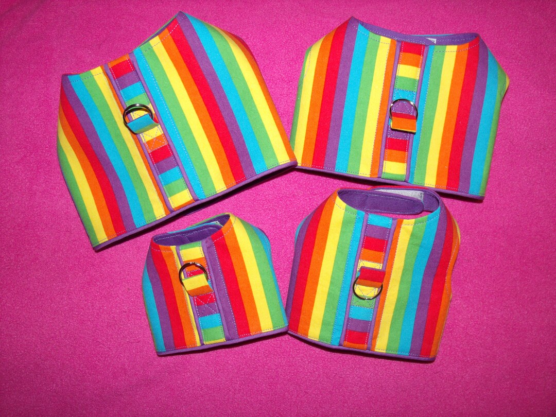 Harness Vest Pride Rainbow Stripes - Etsy