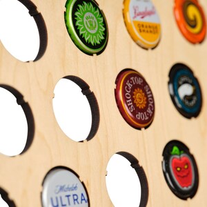 Colorado Beer Cap Map CO - Maple Wood - Semi-gloss Finish - Wood Beer ...