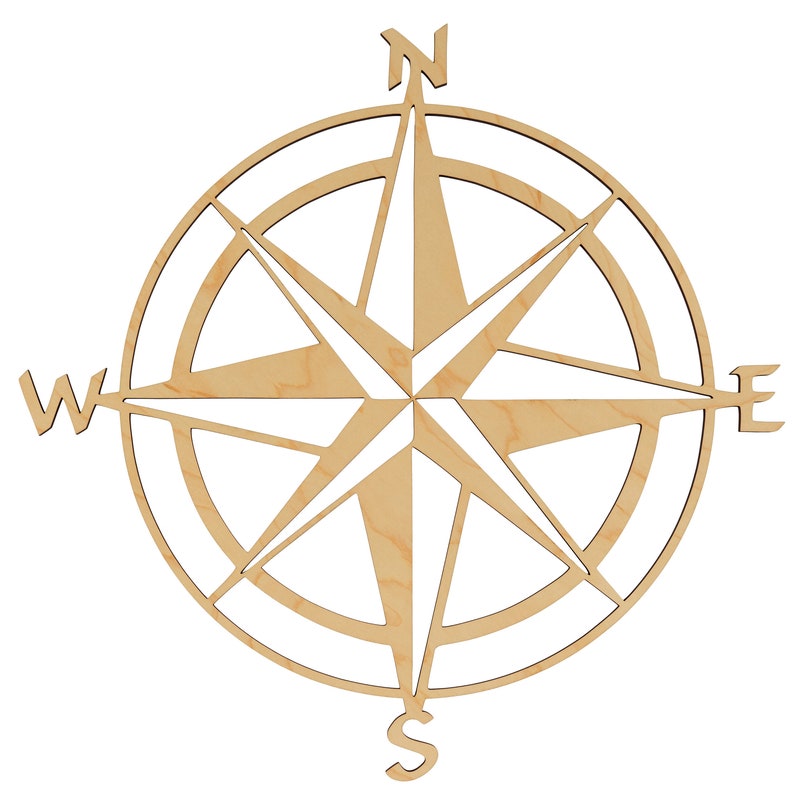 Wooden Compass Wall Art - Etsy