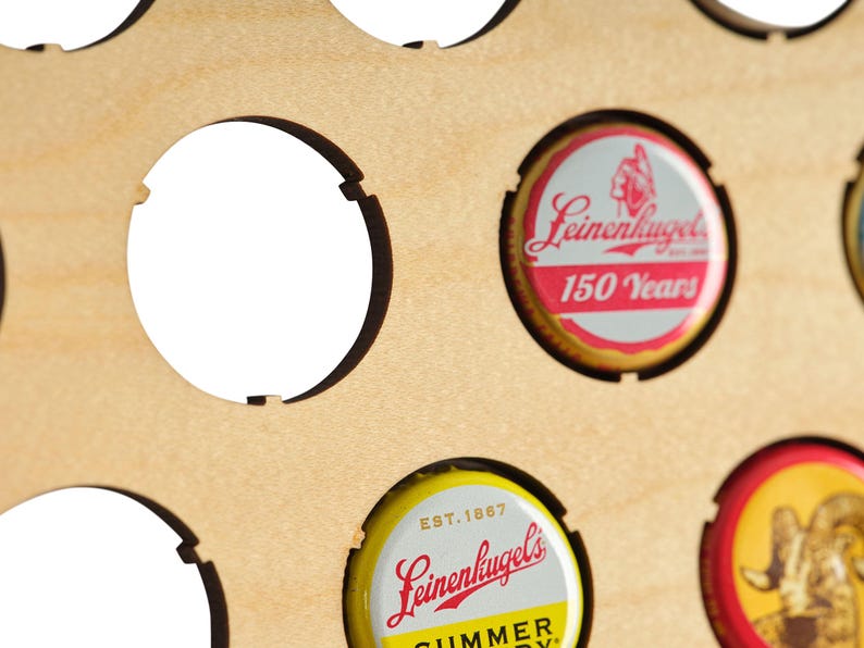 Puerto Rico Beer Cap Map PR - Maple Wood - Semi-gloss Finish - Wood ...