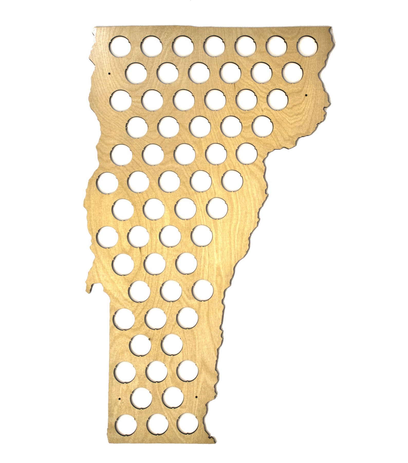 Vermont Beer Cap Map VT Maple Wood Semi-gloss Finish | Etsy