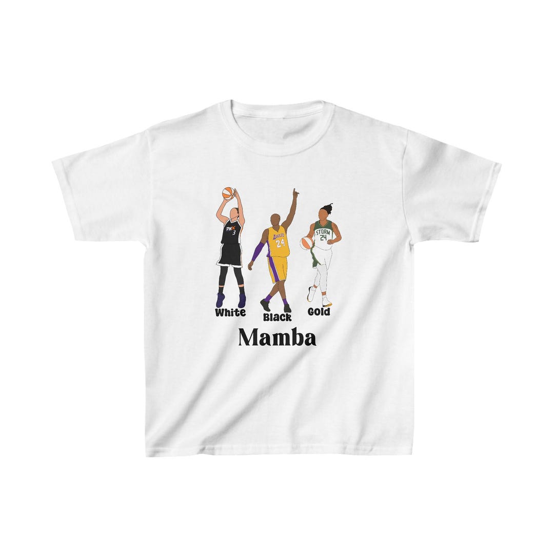 Mamba, Diana Taurasi (white), Kobe Bryant (black), Jewell Loyd (gold ...
