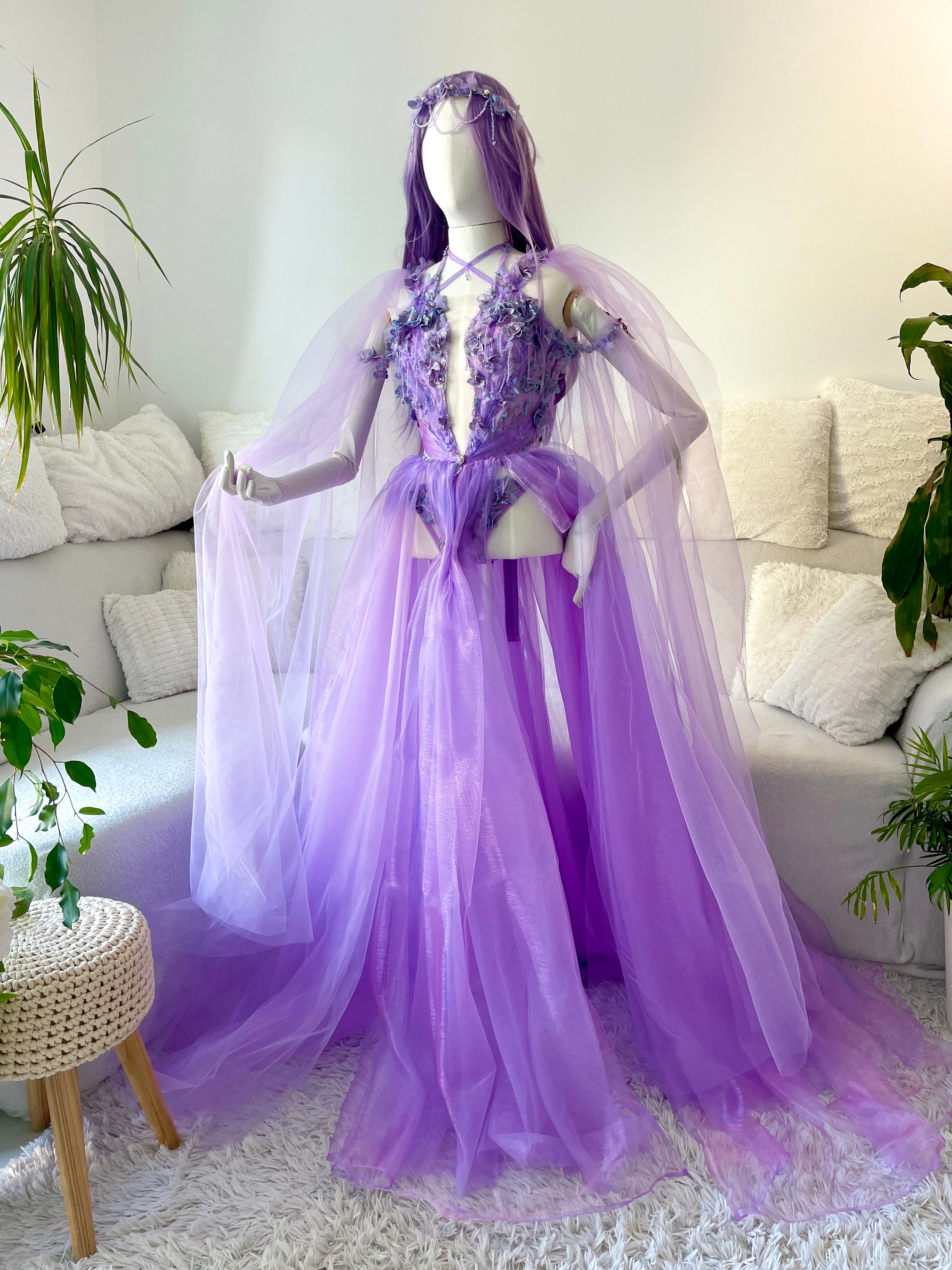 Blue Violet Color Dress