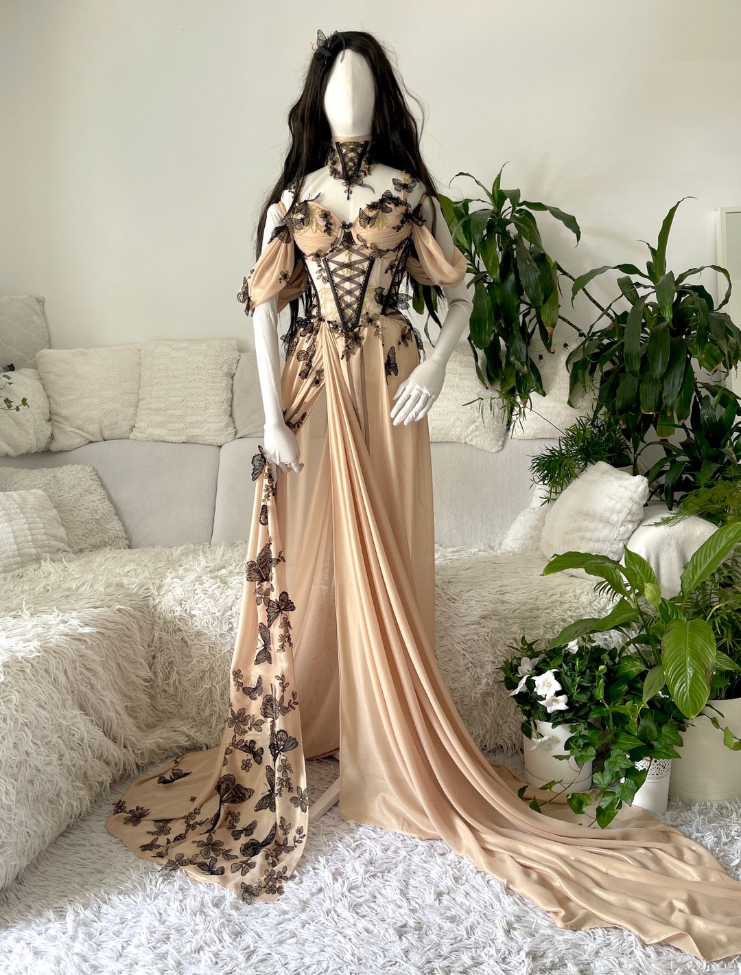 Butterfly Vanilla Cake Gown - Etsy