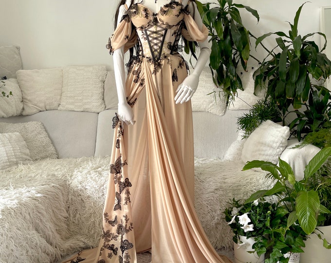 Butterfly Vanilla Cake Gown - Etsy