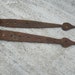 Hand Forged Antique Strap Hinges, Spade End Primitive Door Hinges, FREE SHIPPING!! - Etsy