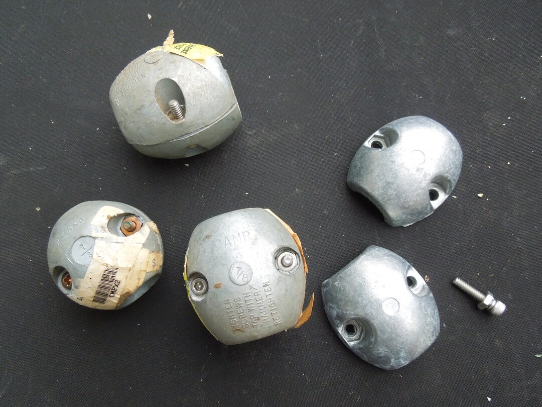 Barrel Camp Boat Shaft Collars, Lot of 4 Zinc Saltwater Prop Collars ...