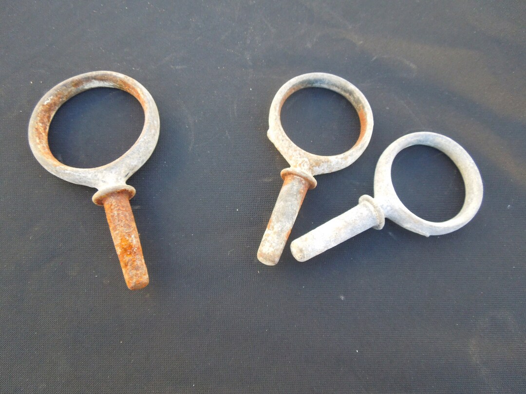 Three Galvanized Closed Oar Locks, Nautical Hardware, FREE SHIPPING ...