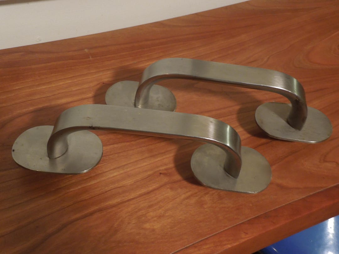 Pair of Heavy Duty Stainless Steel Door Handles, Two Large Door Handles ...