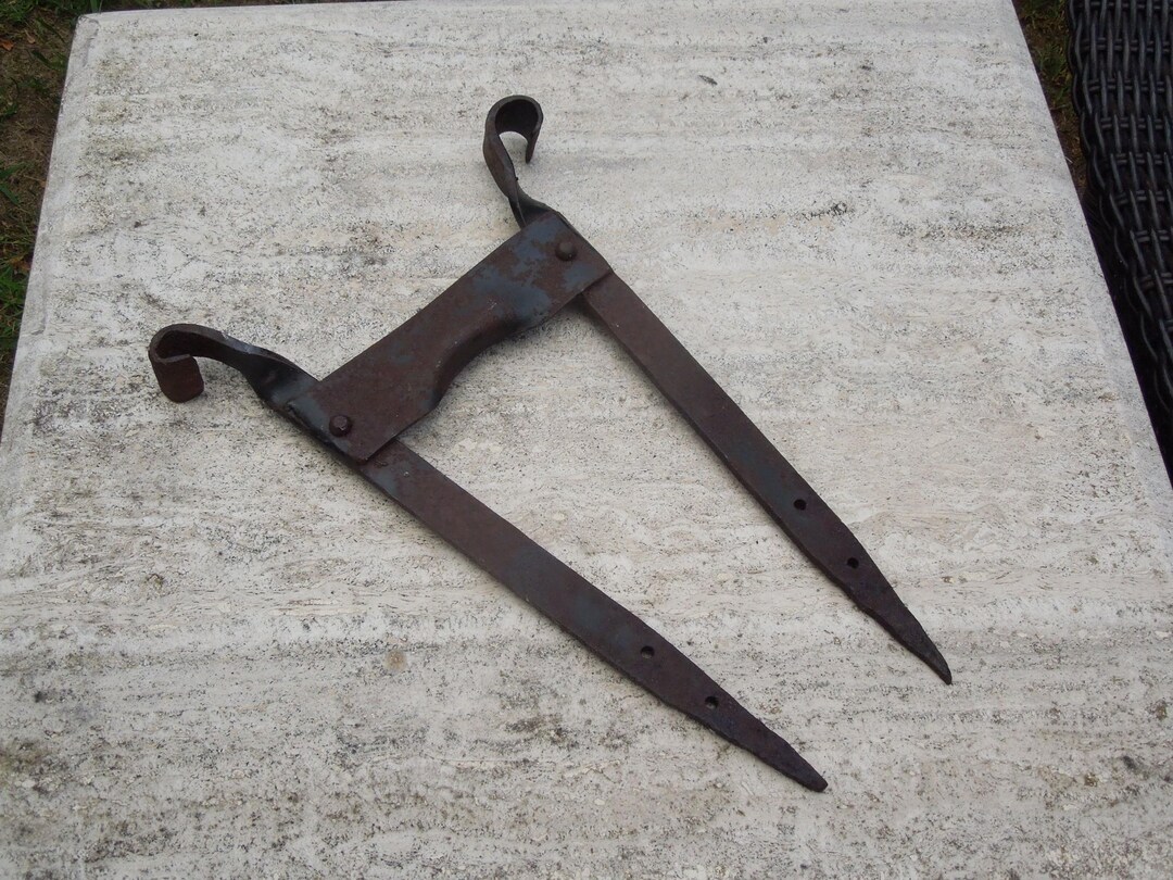 ON SALE!! Antique Hand Forged Iron Boot Scrape, Large Wrought Iron Boot ...