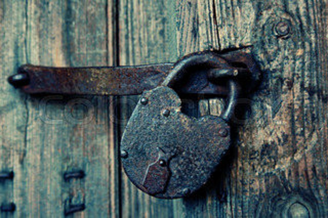 Ancient Padlock Back Plate Rare Antique Lock Hardware Hand | Etsy