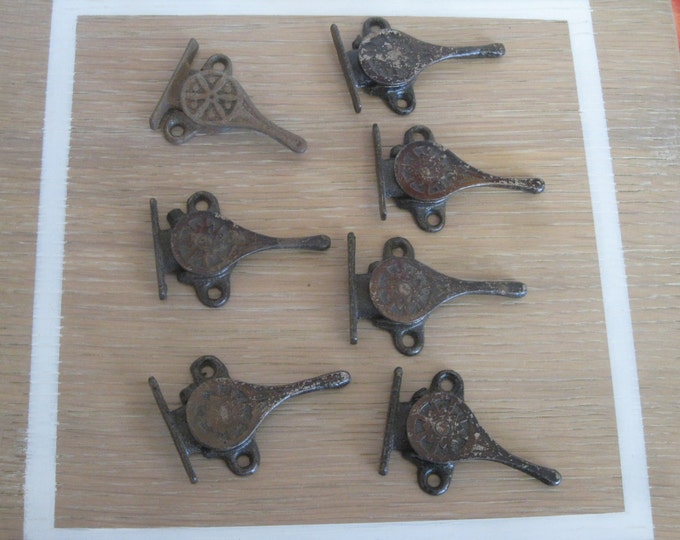 Extremely Rare Banjo Sash Locks / Antique Sash Stay / Antique Window ...